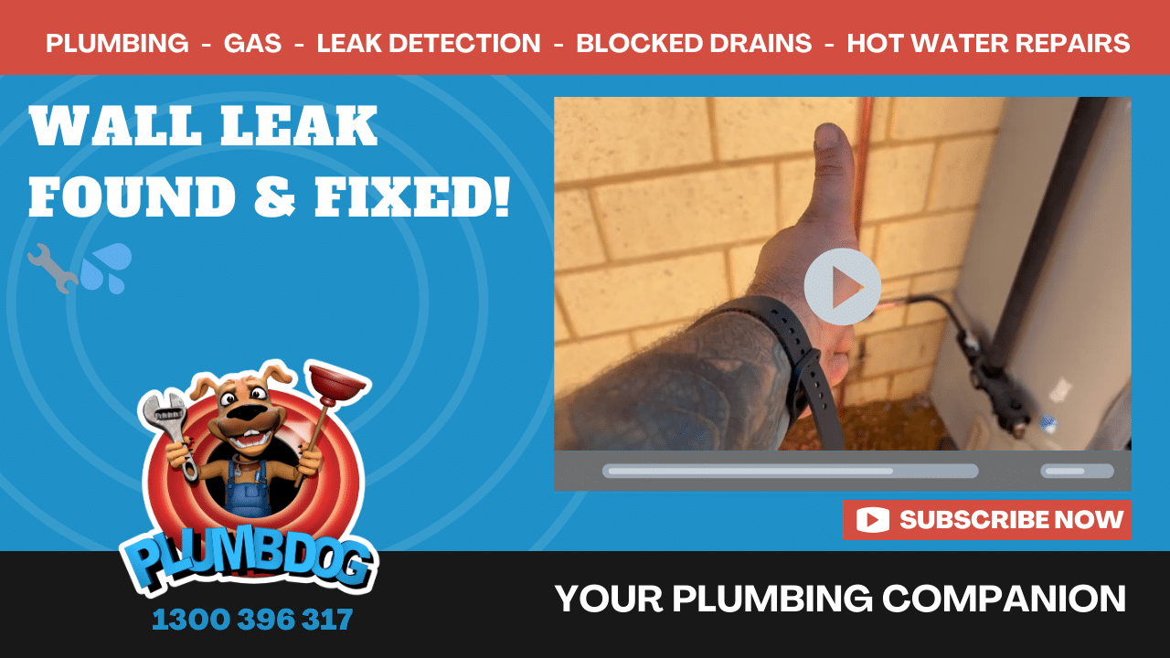 Hidden Water Leak in Wall | Copper Water Line Replacement Perth | Plumbdog